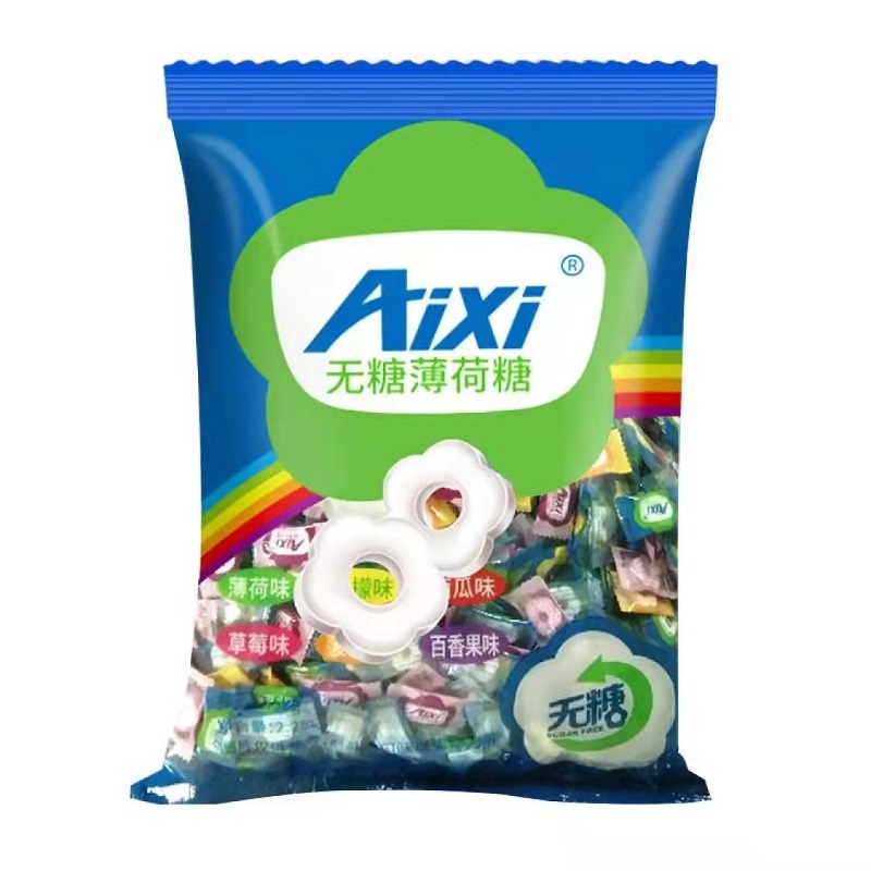 AIXI L015 无糖薄荷糖 混合口味 清新口气口香糖 750g 计价单位:袋-华山云商